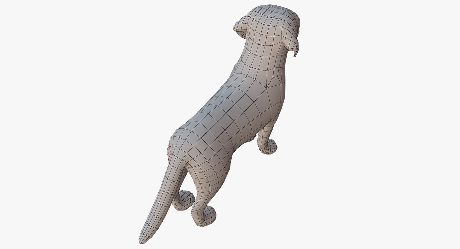 3d Obj Cartoon Animals Labrador