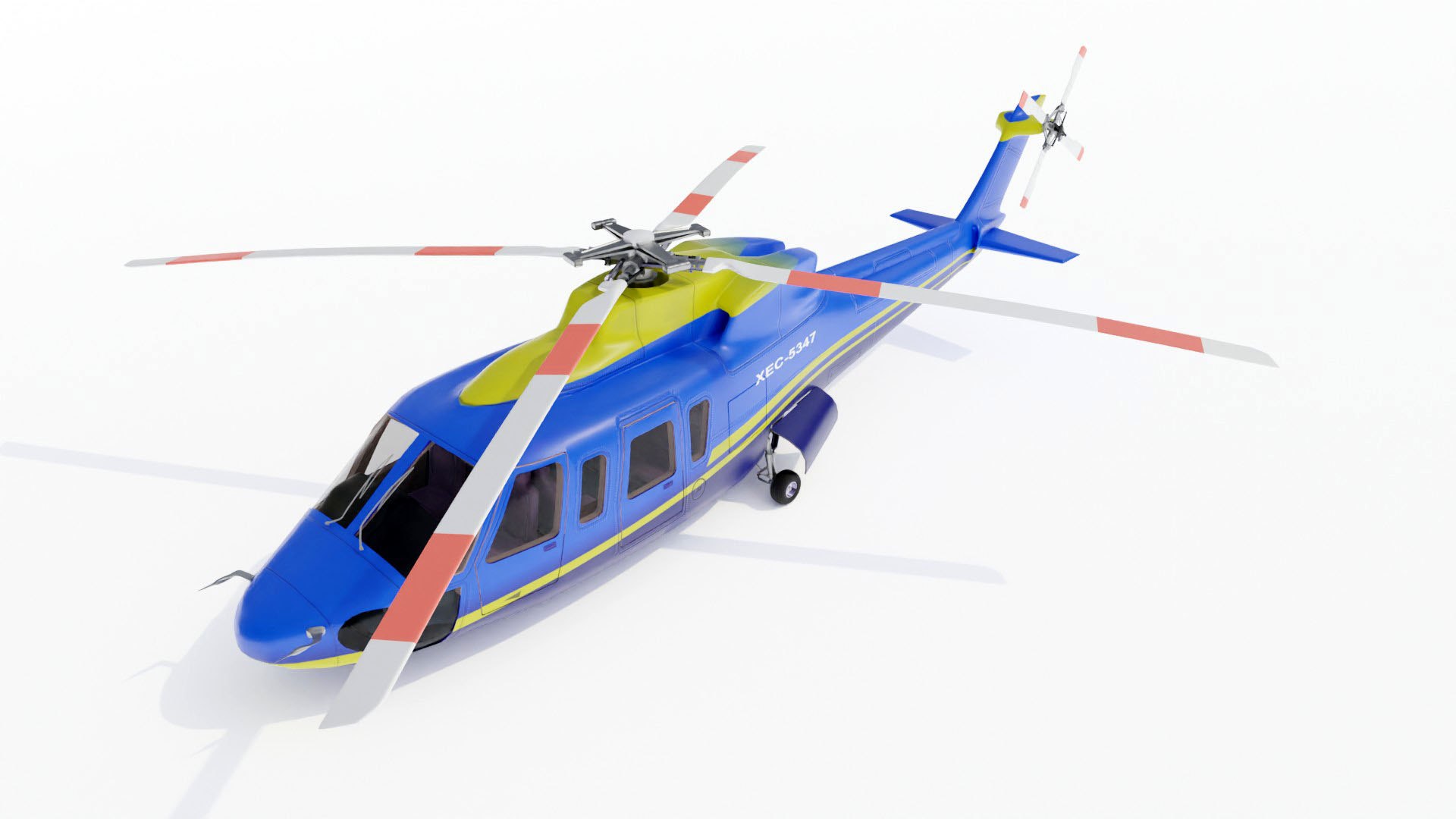 S76 Helicopter 3d Model