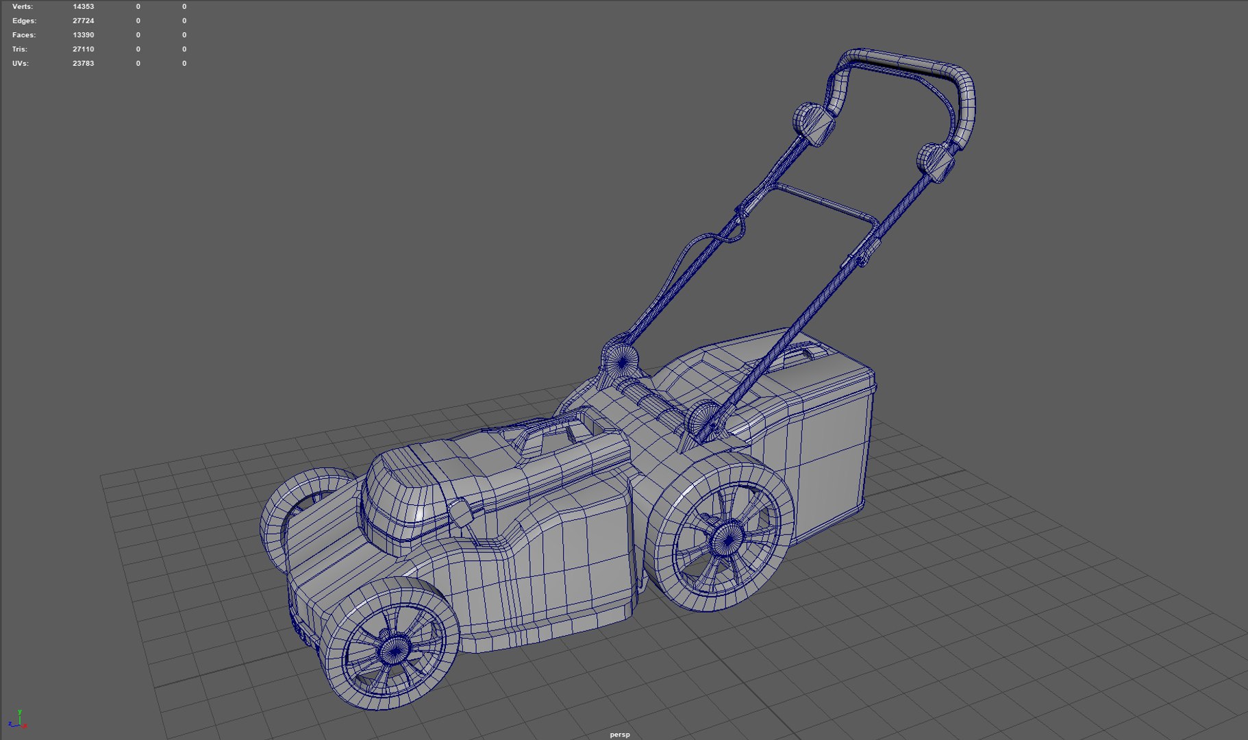 3D Lawn Mower - TurboSquid 1886986