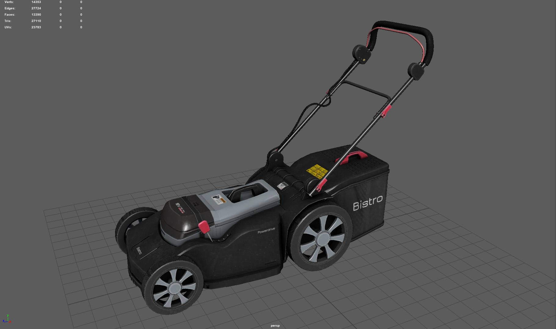 3D Lawn Mower - TurboSquid 1886986