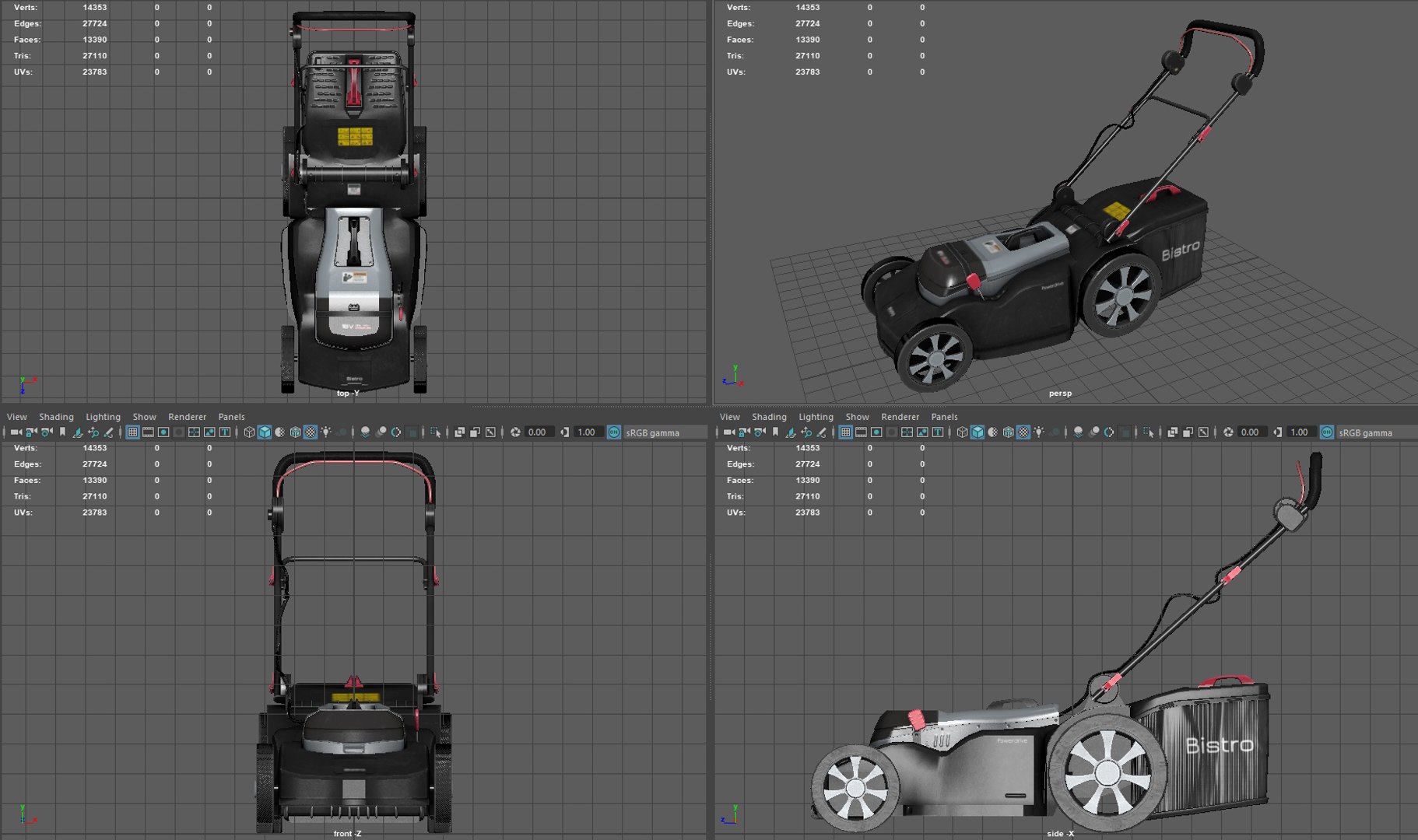 3D Lawn Mower - TurboSquid 1886986