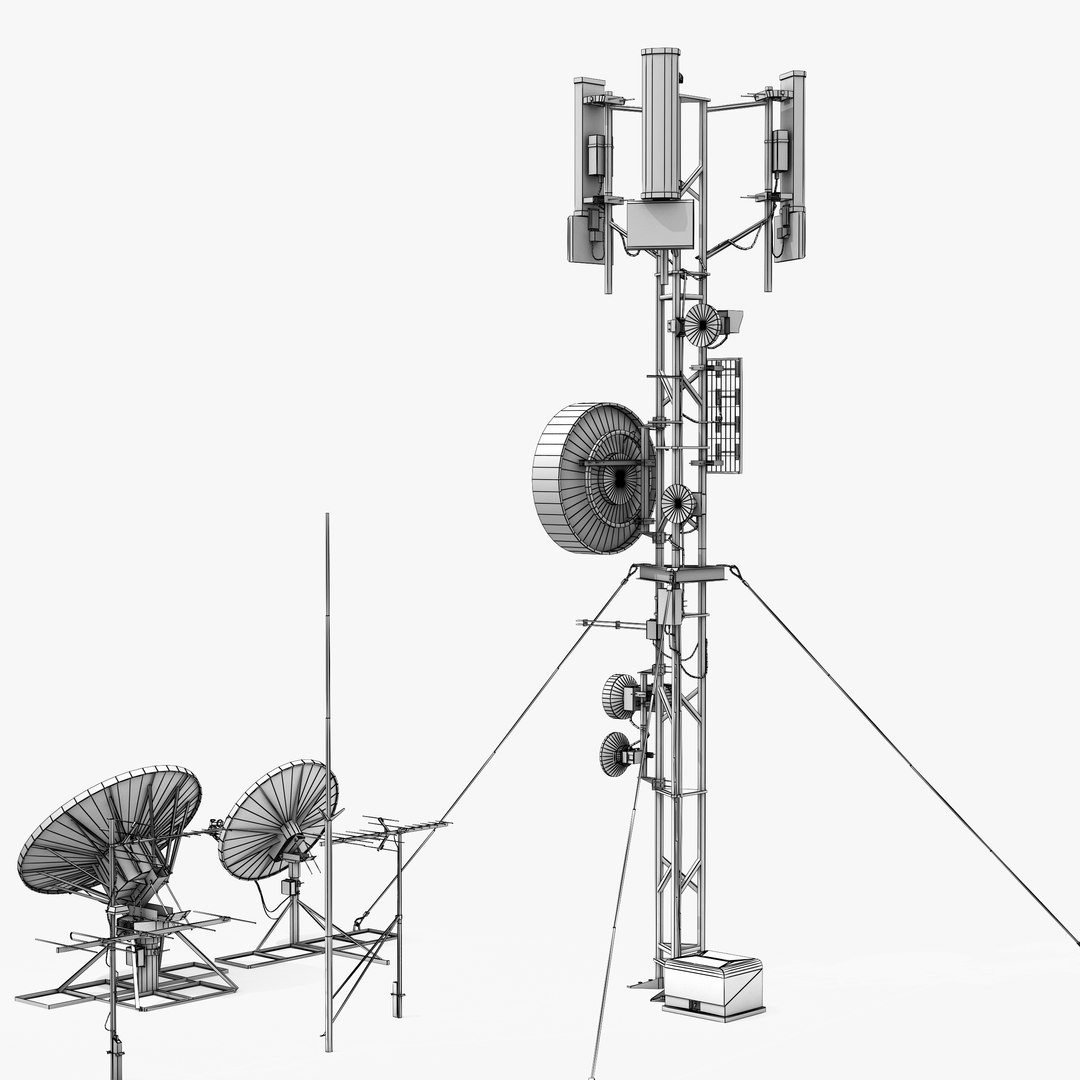 Antennas Modular Towers 3D Model - TurboSquid 1399300