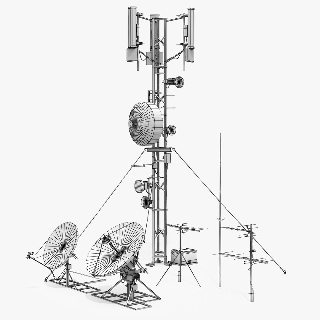 Antennas Modular Towers 3D Model - TurboSquid 1399300