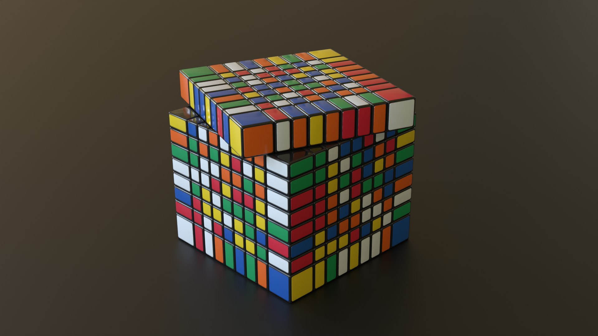 Animated Rubiks Cube 9x9 3D Model - TurboSquid 2081474