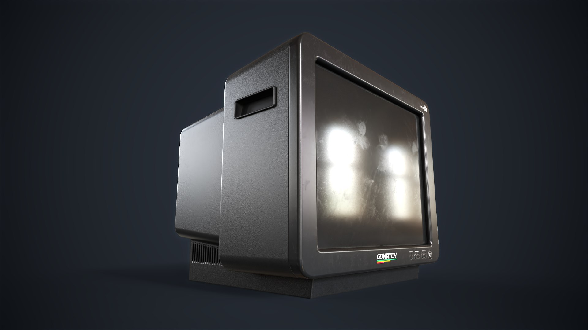 Classic TV From The 90s 3D - TurboSquid 2041013