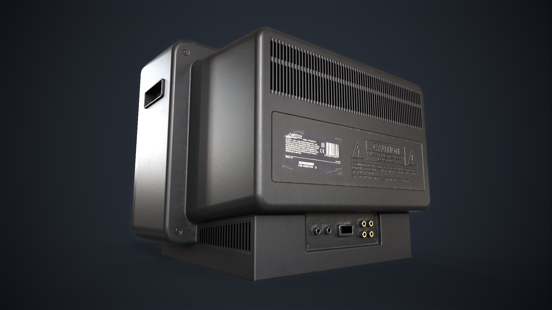 Classic TV From The 90s 3D - TurboSquid 2041013