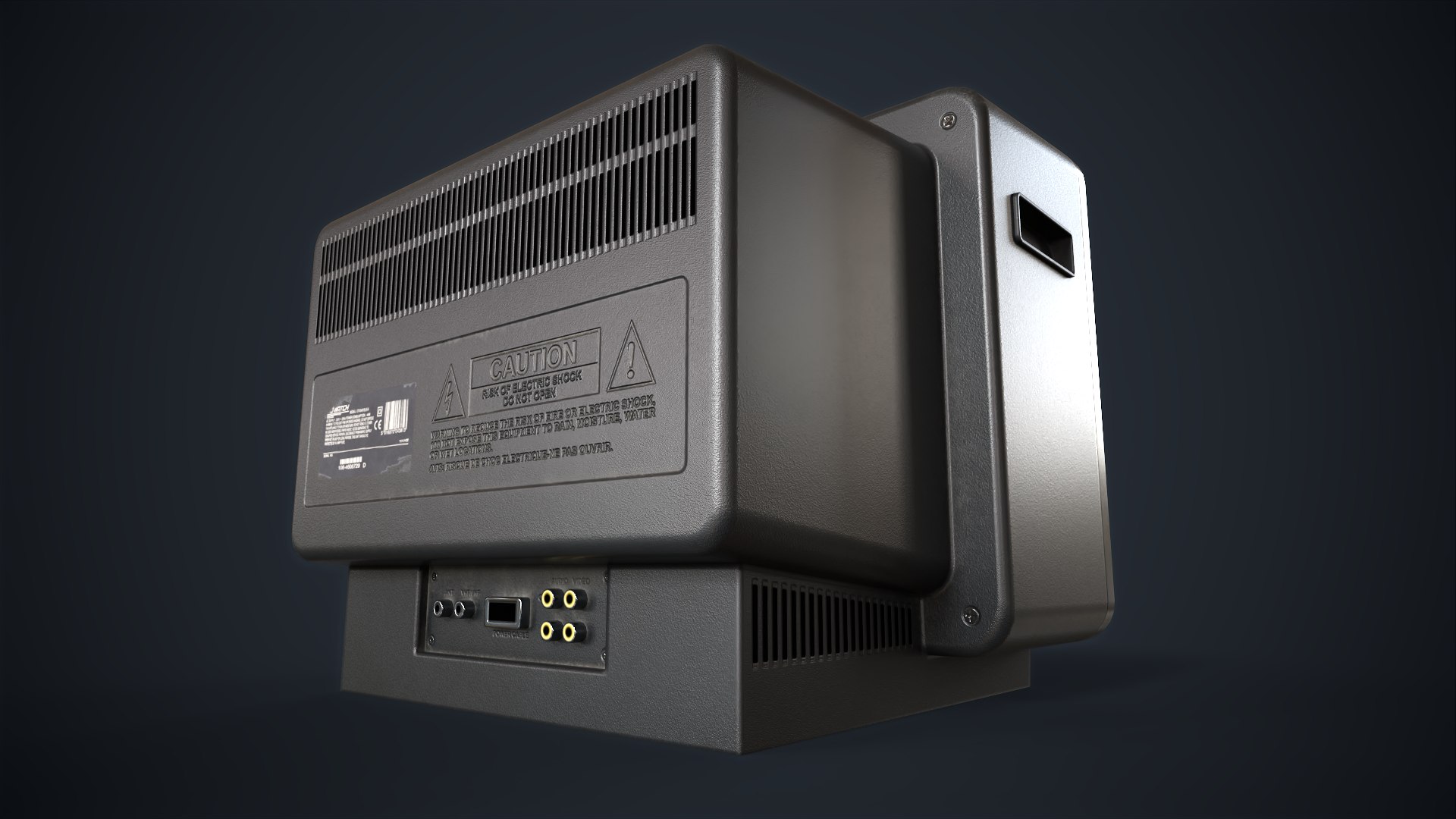 Classic TV From The 90s 3D - TurboSquid 2041013