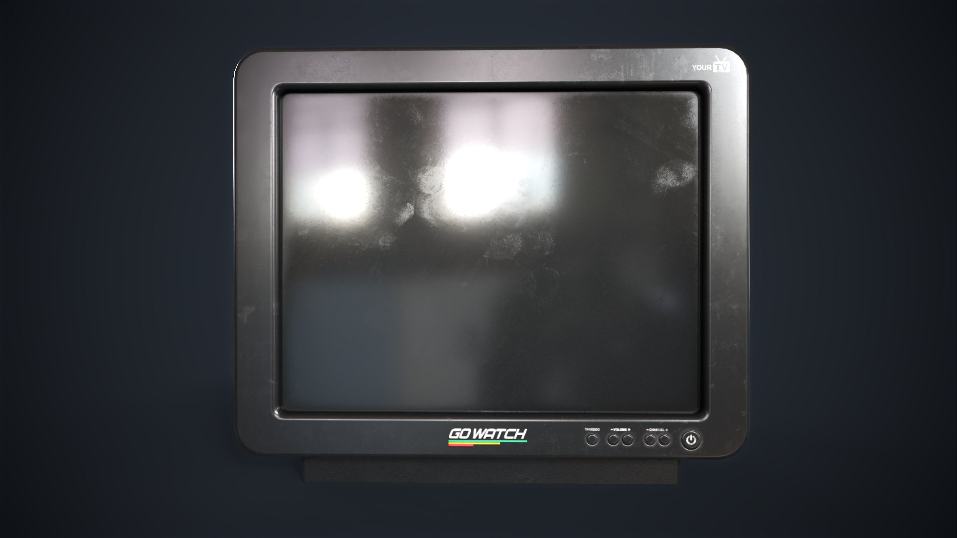 Classic TV From The 90s 3D - TurboSquid 2041013