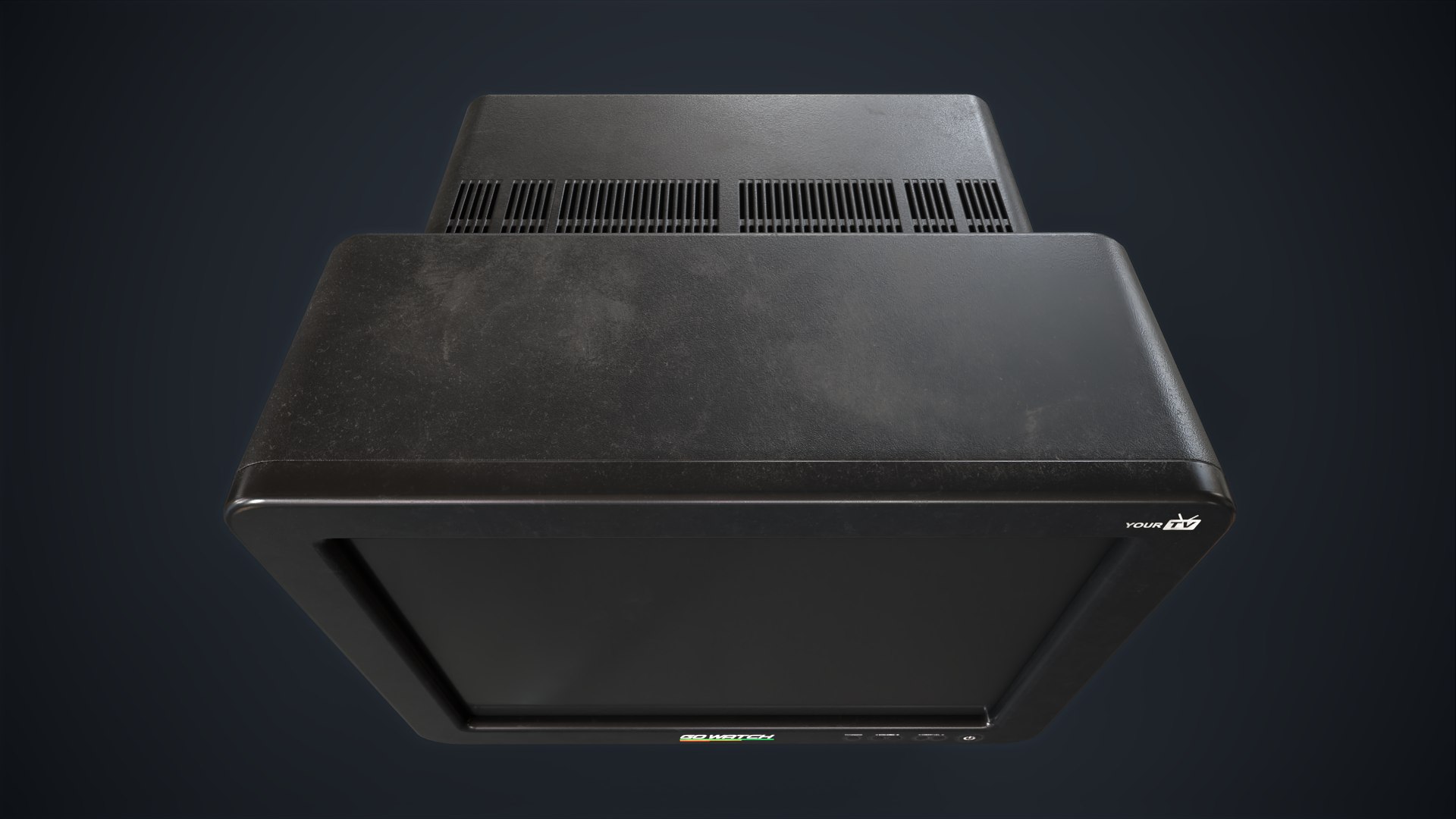 Classic TV From The 90s 3D - TurboSquid 2041013