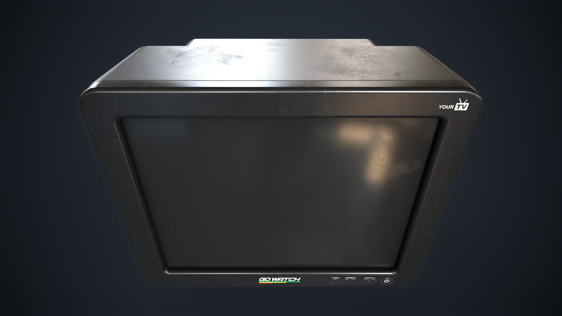 Classic TV From The 90s 3D - TurboSquid 2041013