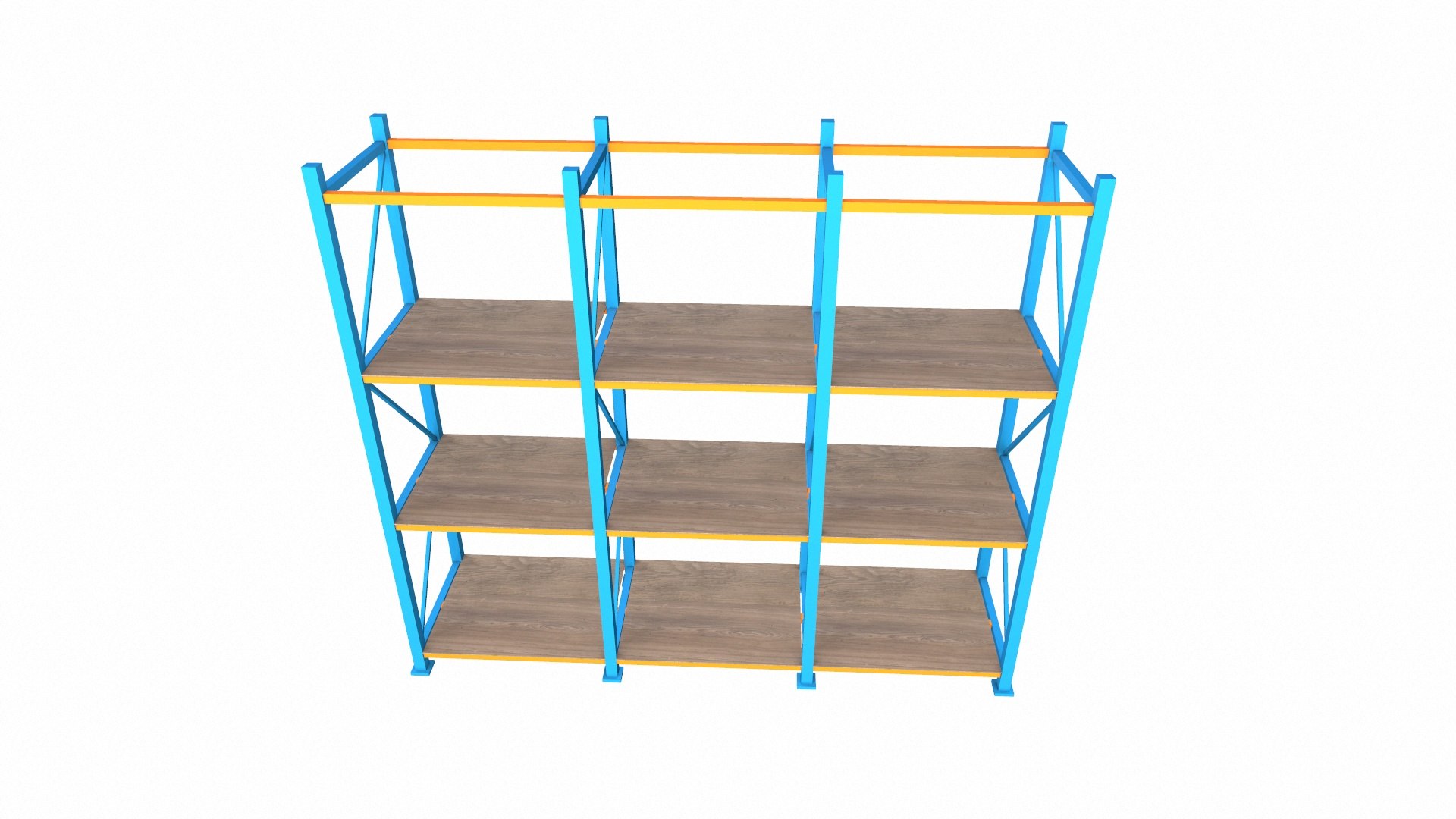Industrial Pallet Racking 3D Model - TurboSquid 2342072
