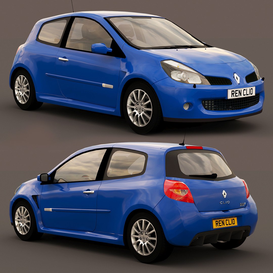 Renault Clio Rs 2010 3D Model - TurboSquid 2344738