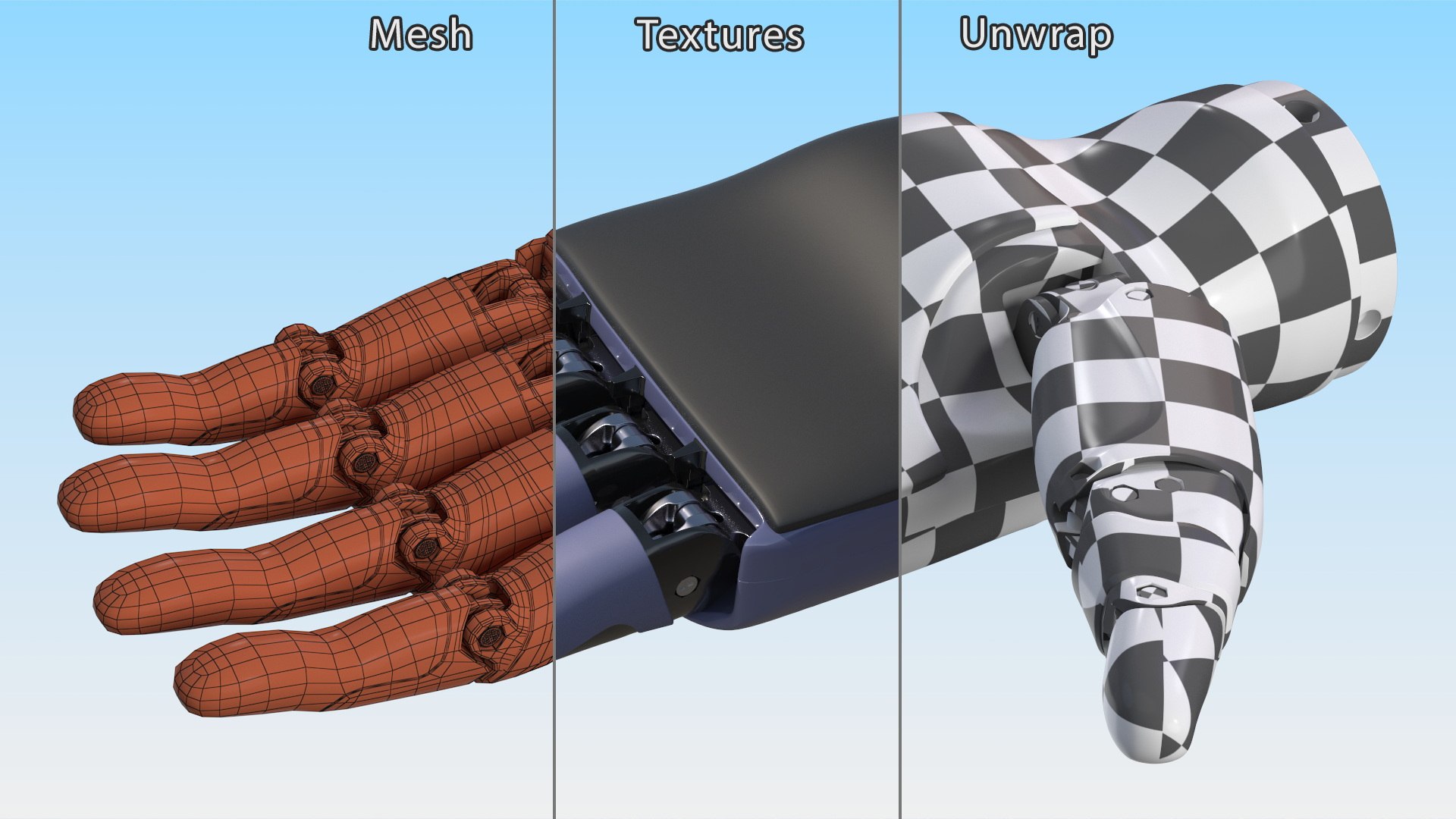 3D Left Dexterous Robot Hand Model - TurboSquid 2328166