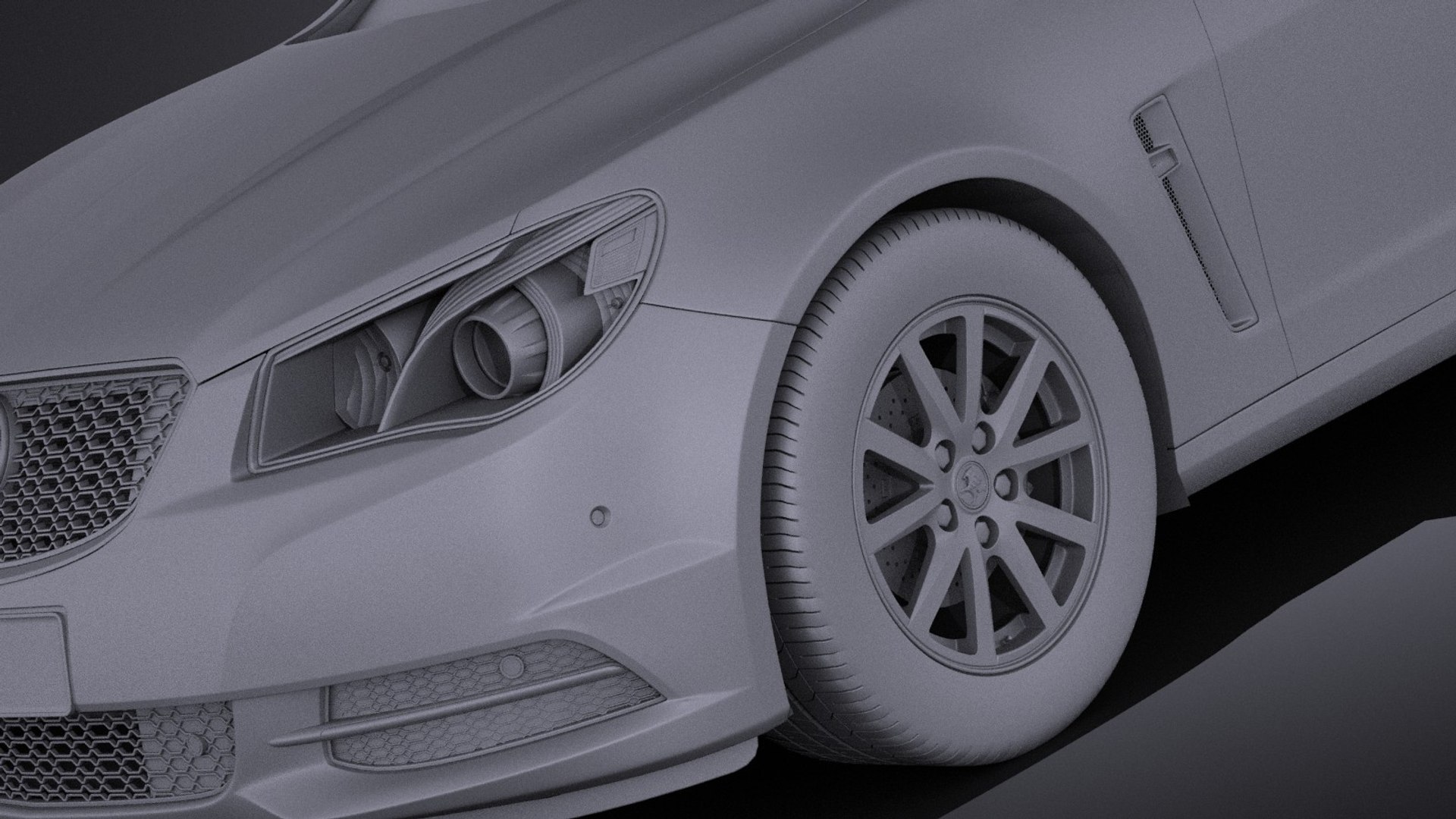 2014 Wagon Holden 3d Model