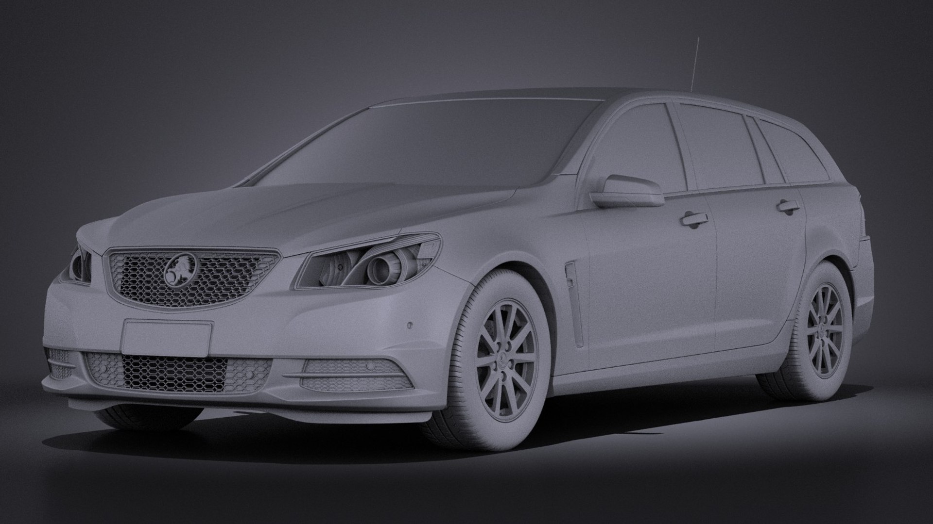 2014 Wagon Holden 3d Model