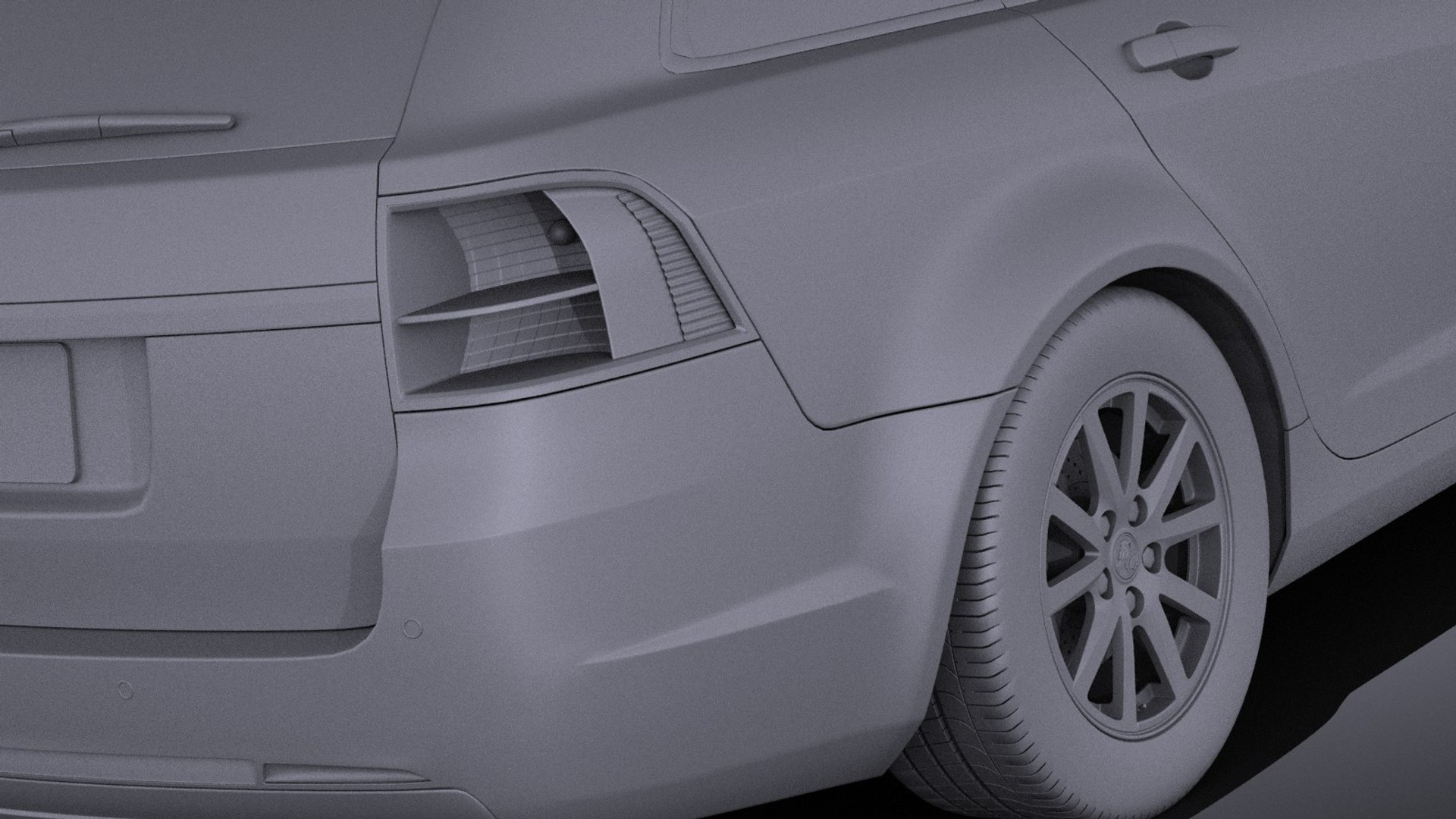 2014 Wagon Holden 3d Model