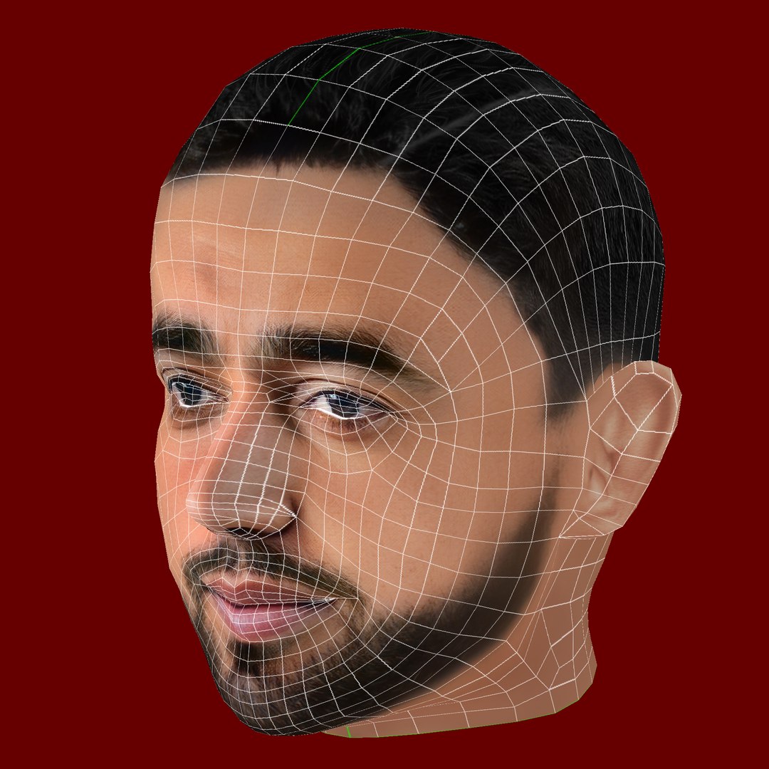 Bruno Fernandes Head - Low Poly Head For Game 3D - TurboSquid 2201541