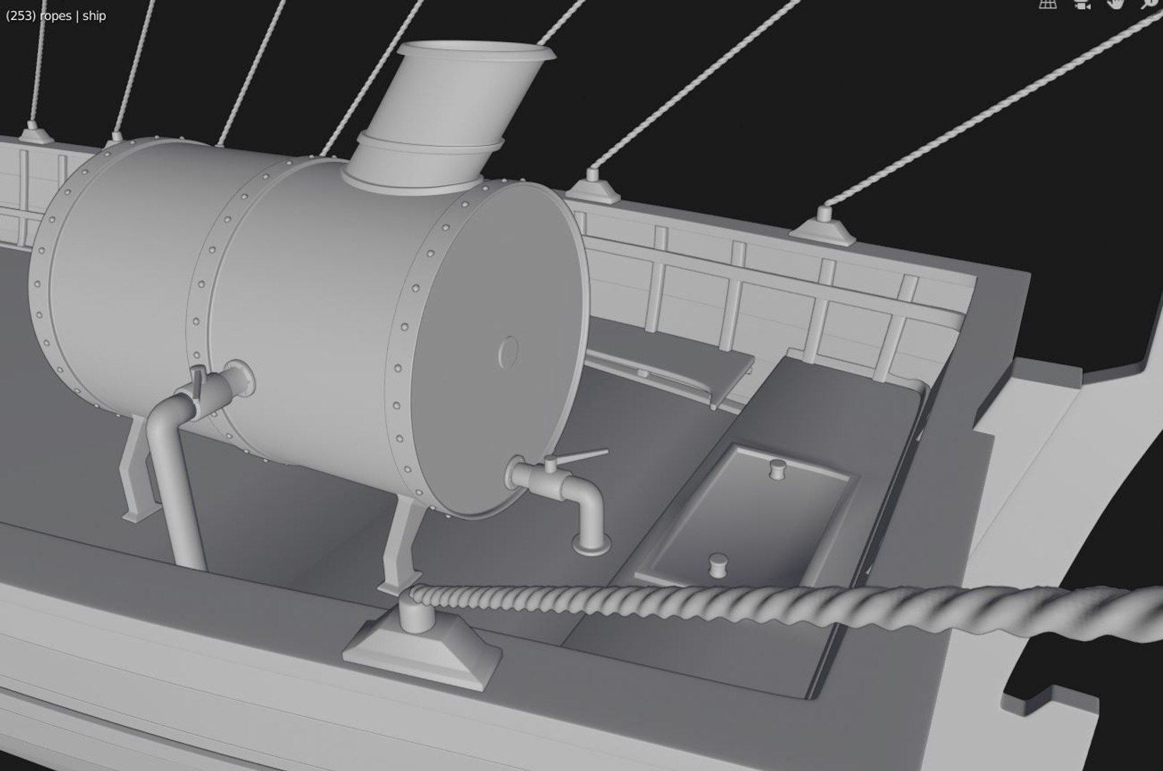 Steampunk Airship Steam Engine 3D Model - TurboSquid 1523890