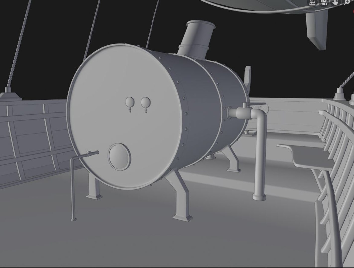 Steampunk Airship Steam Engine 3D Model - TurboSquid 1523890