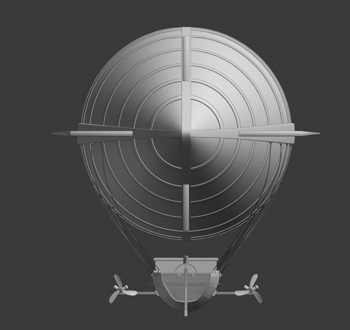 Steampunk Airship Steam Engine 3D Model - TurboSquid 1523890