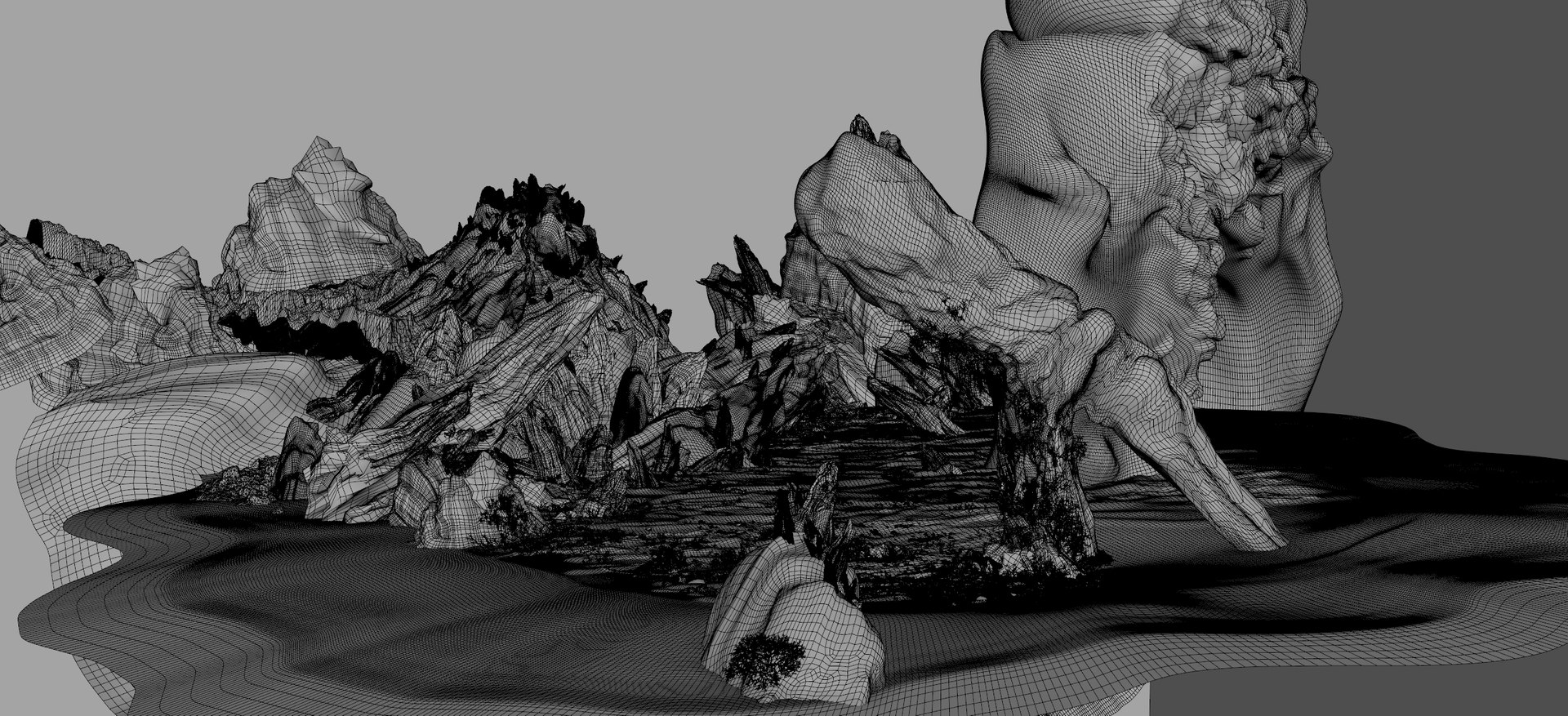 3D Sunset Desert Environment Model - TurboSquid 2108350