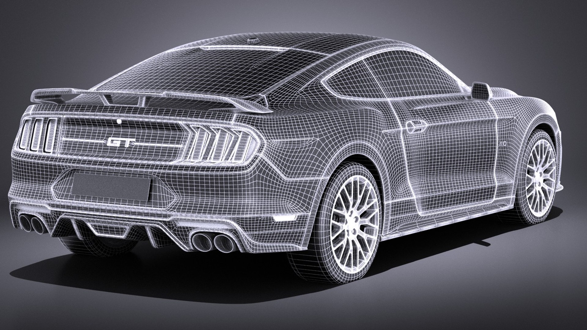 3d Model Mustang 2018