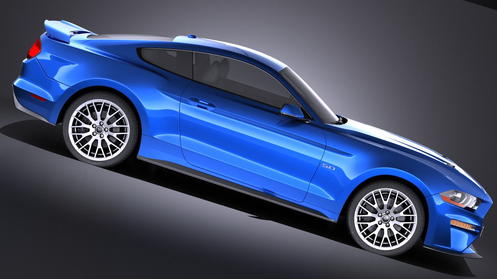 3d model mustang 2018