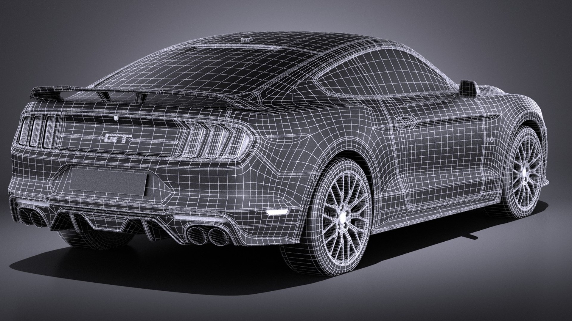 3d Model Mustang 2018