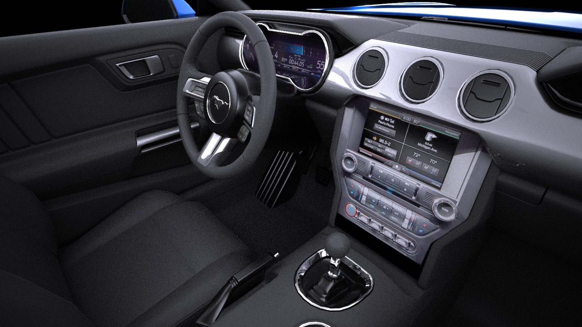 3d Model Mustang 2018