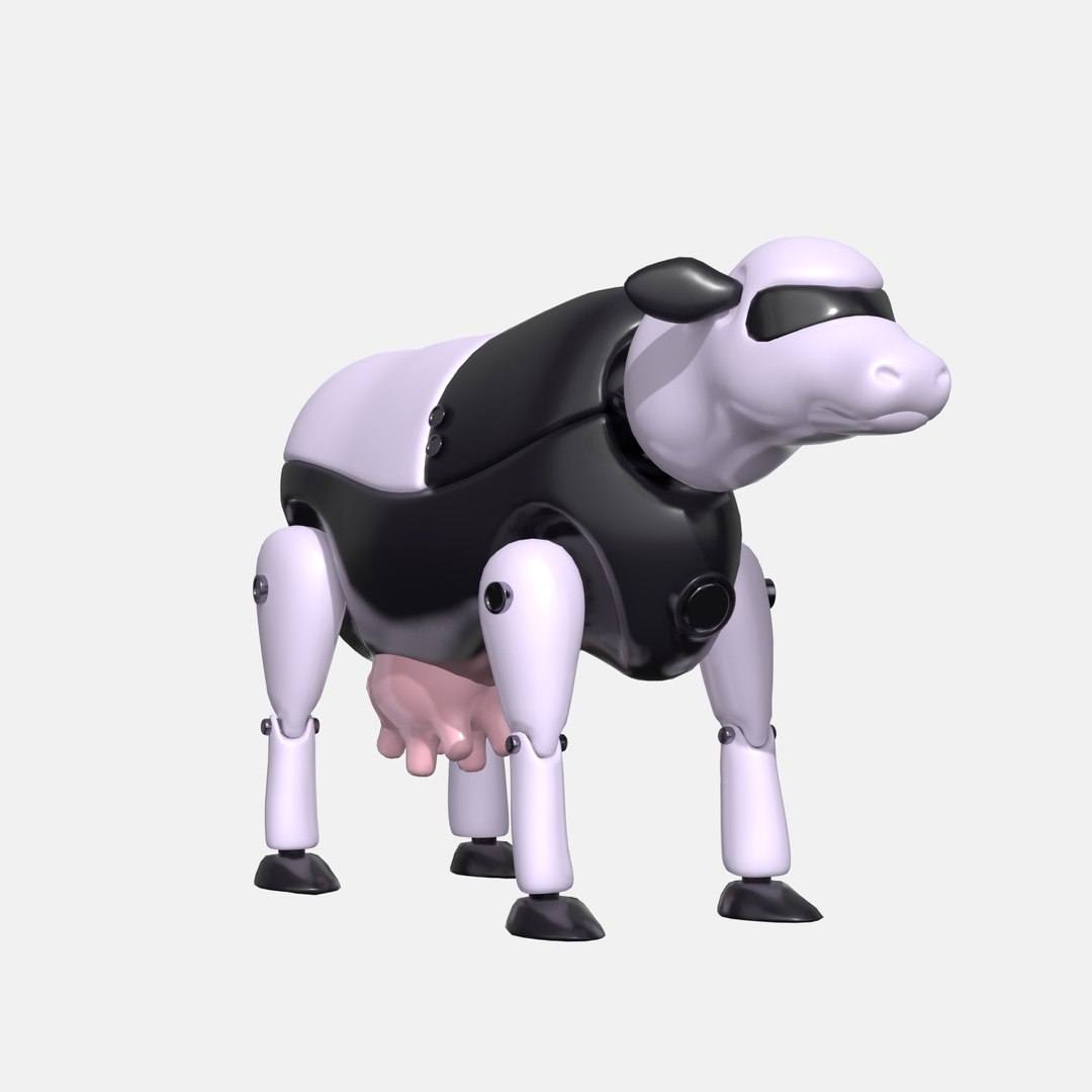Plastic Robot Cow 3D Model - TurboSquid 2162534