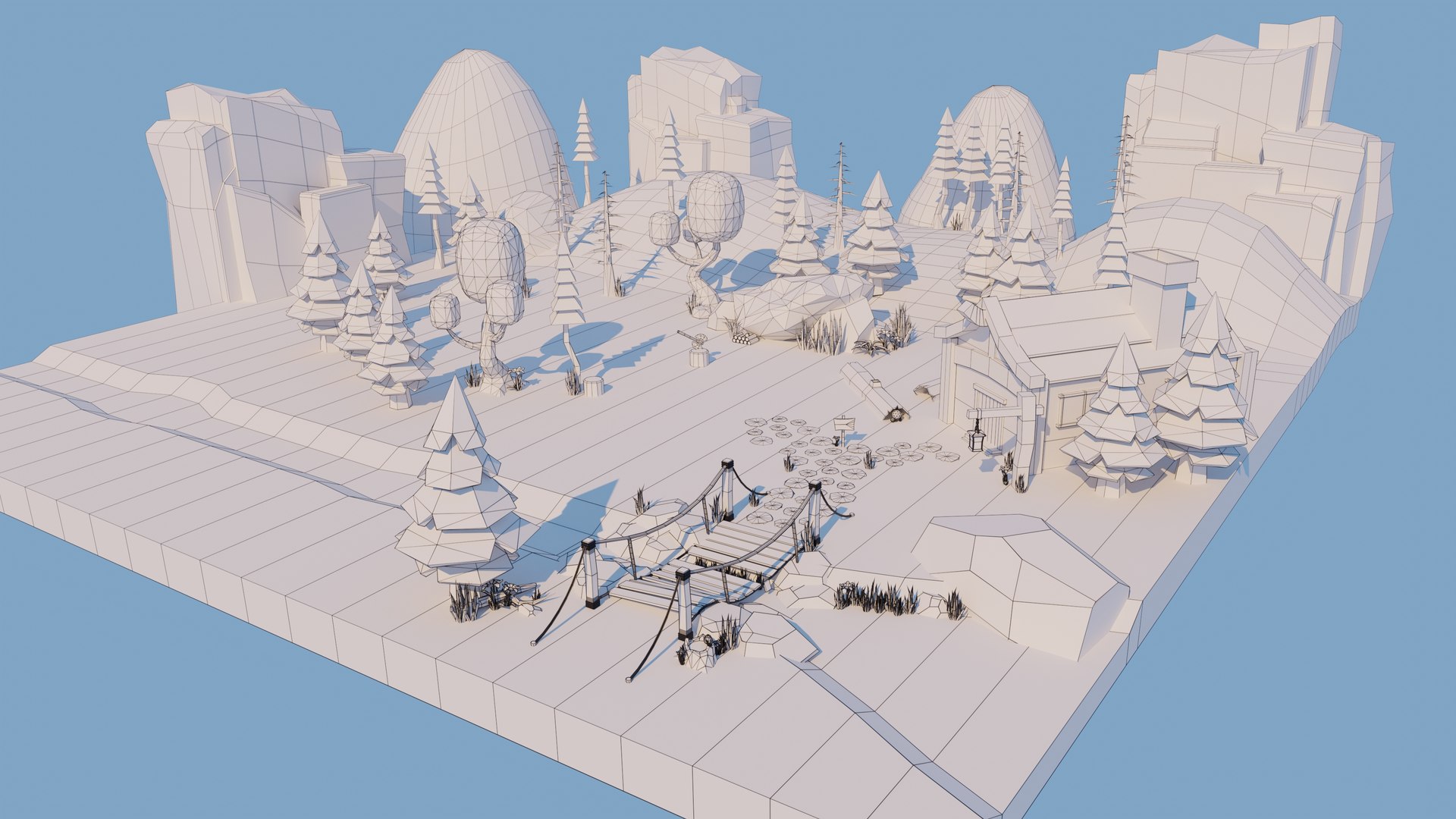 3D Model Low Poly Environment - TurboSquid 2065770