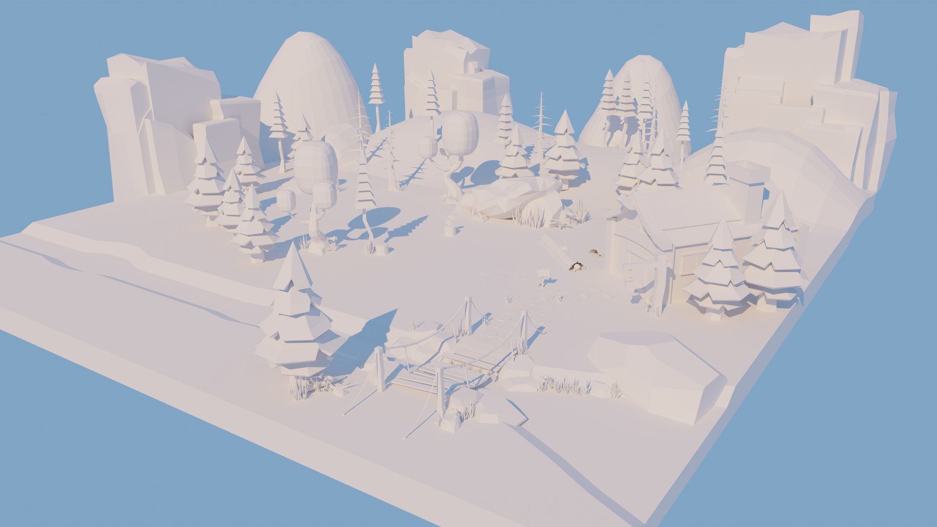 3D Model Low Poly Environment - TurboSquid 2065770