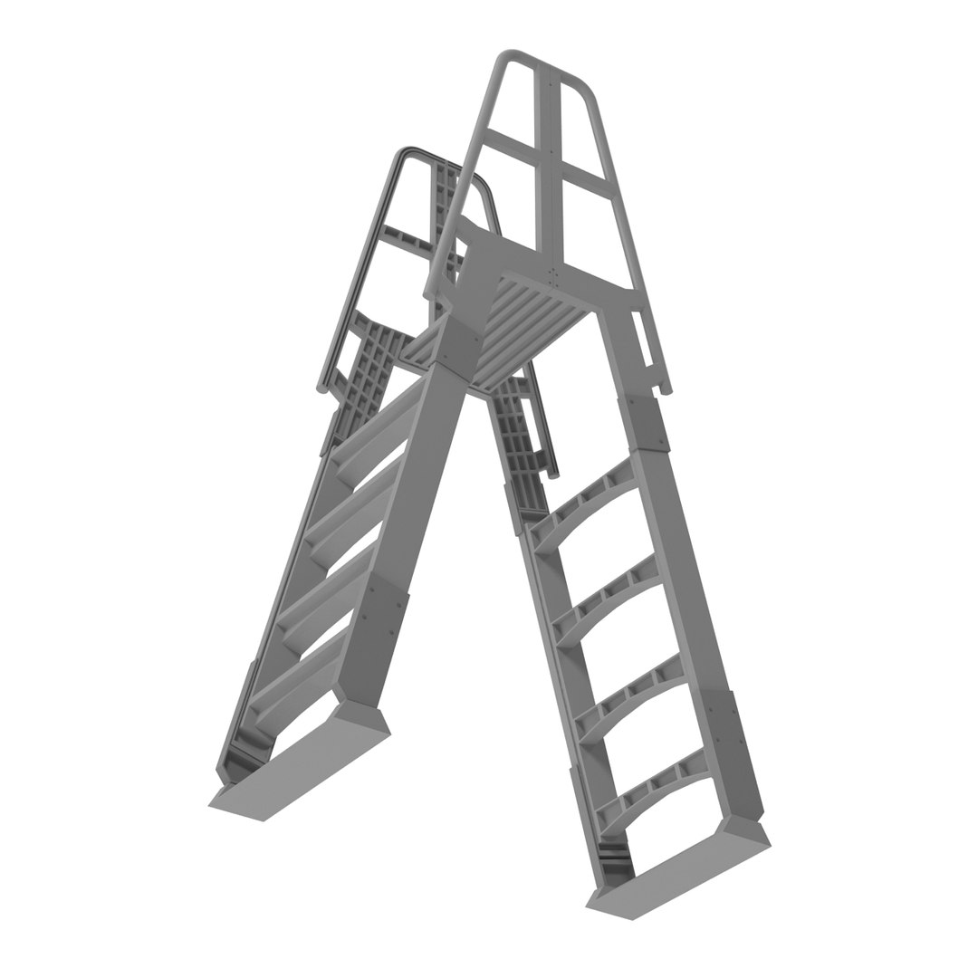 3d Model Of Double Sided Step Ladder