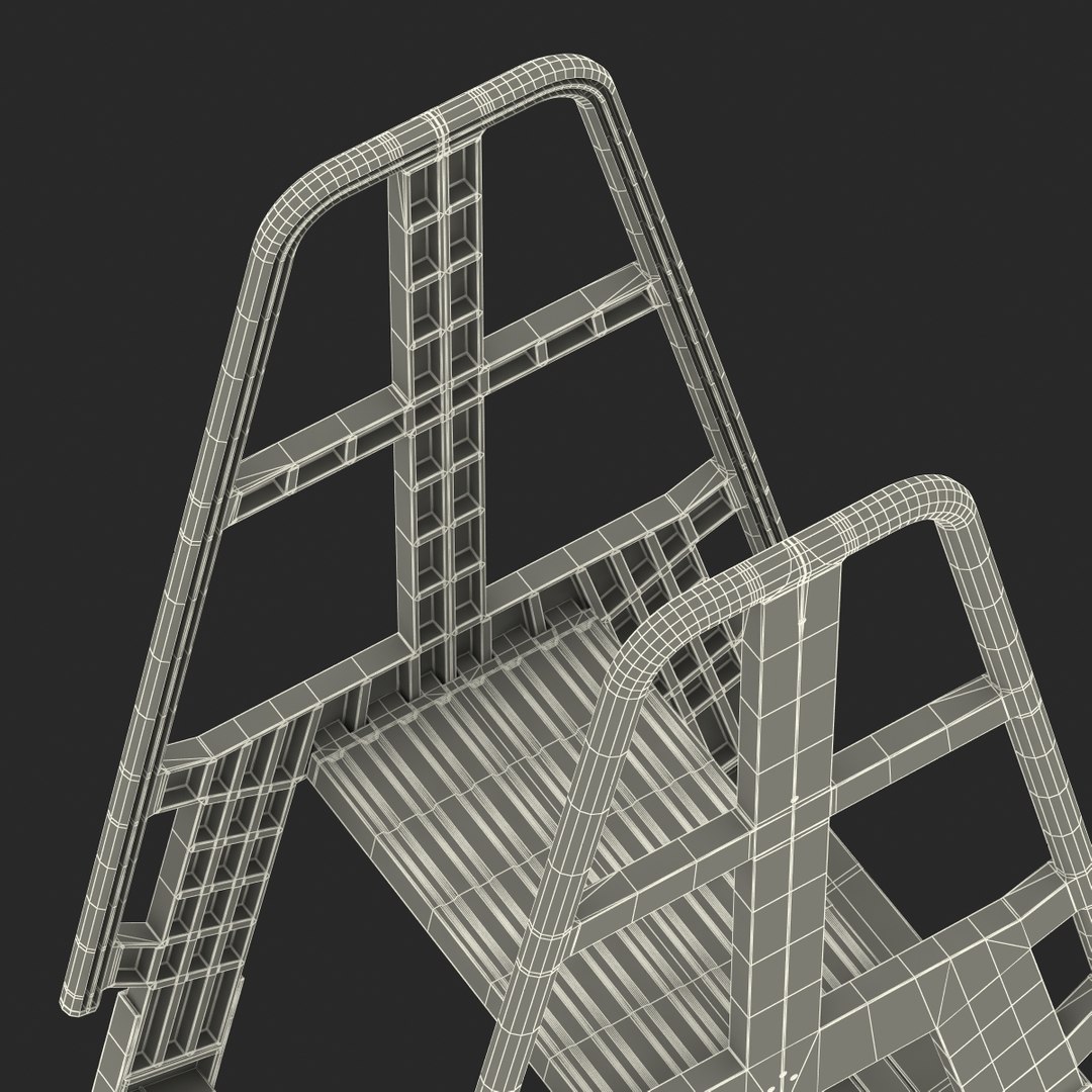 3d Model Of Double Sided Step Ladder