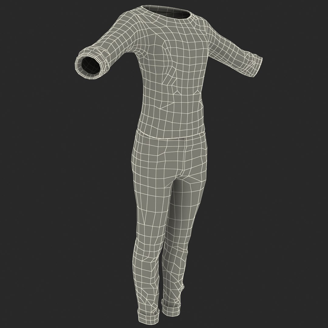 3ds max female casual clothes