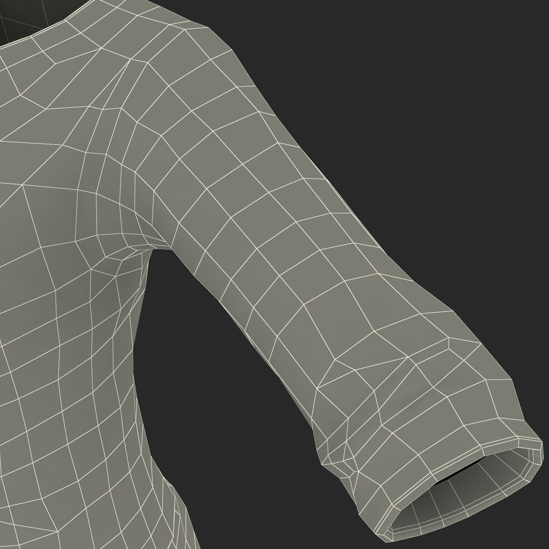 3ds max female casual clothes