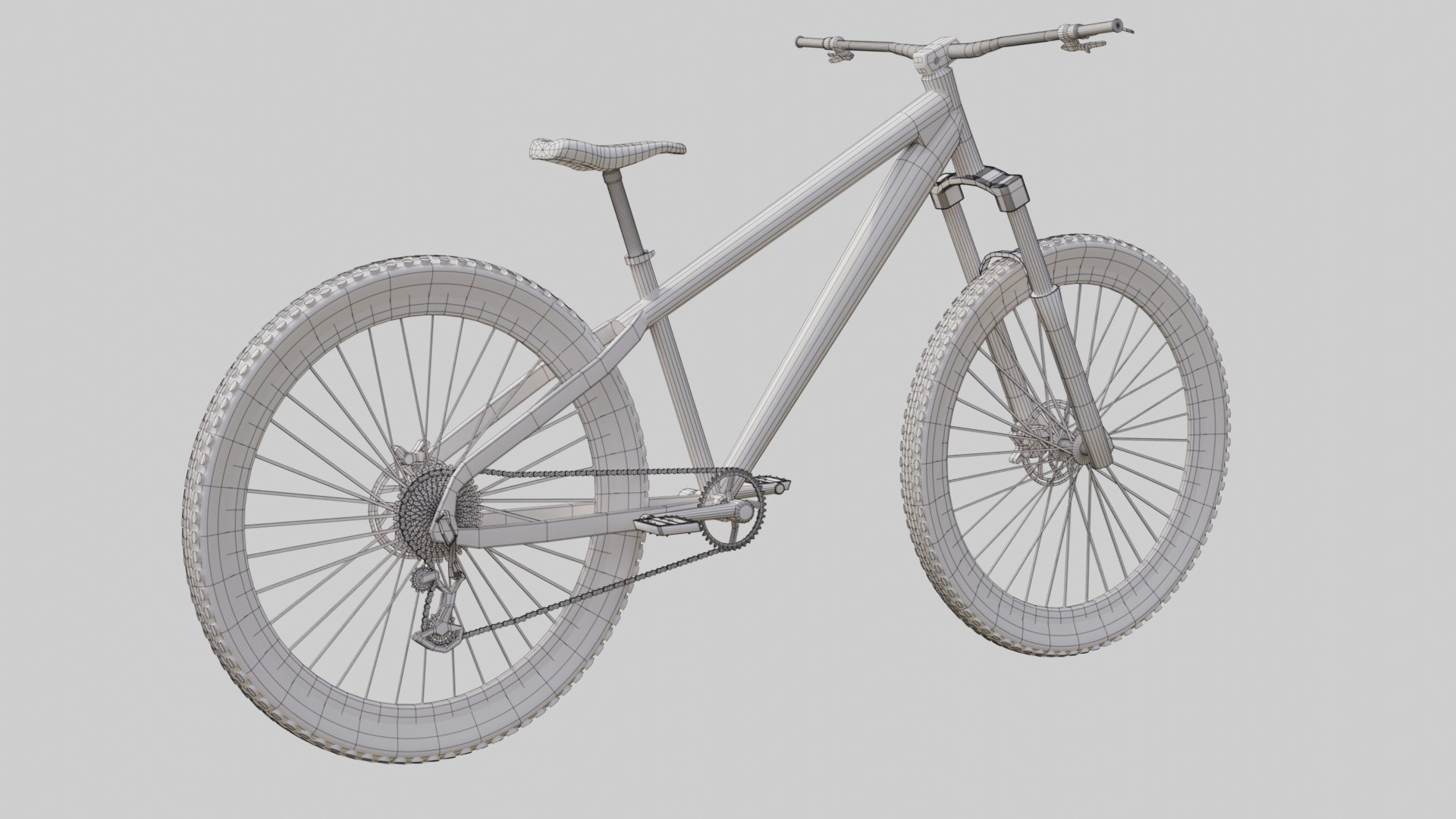 Mountain Bike MTB Bicycle Low-poly 3D Model 3D Model - TurboSquid 2175800