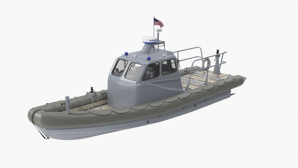 modelo 3d RHIB con cabina de la Guardia Costera de los Estados Unidos ...
