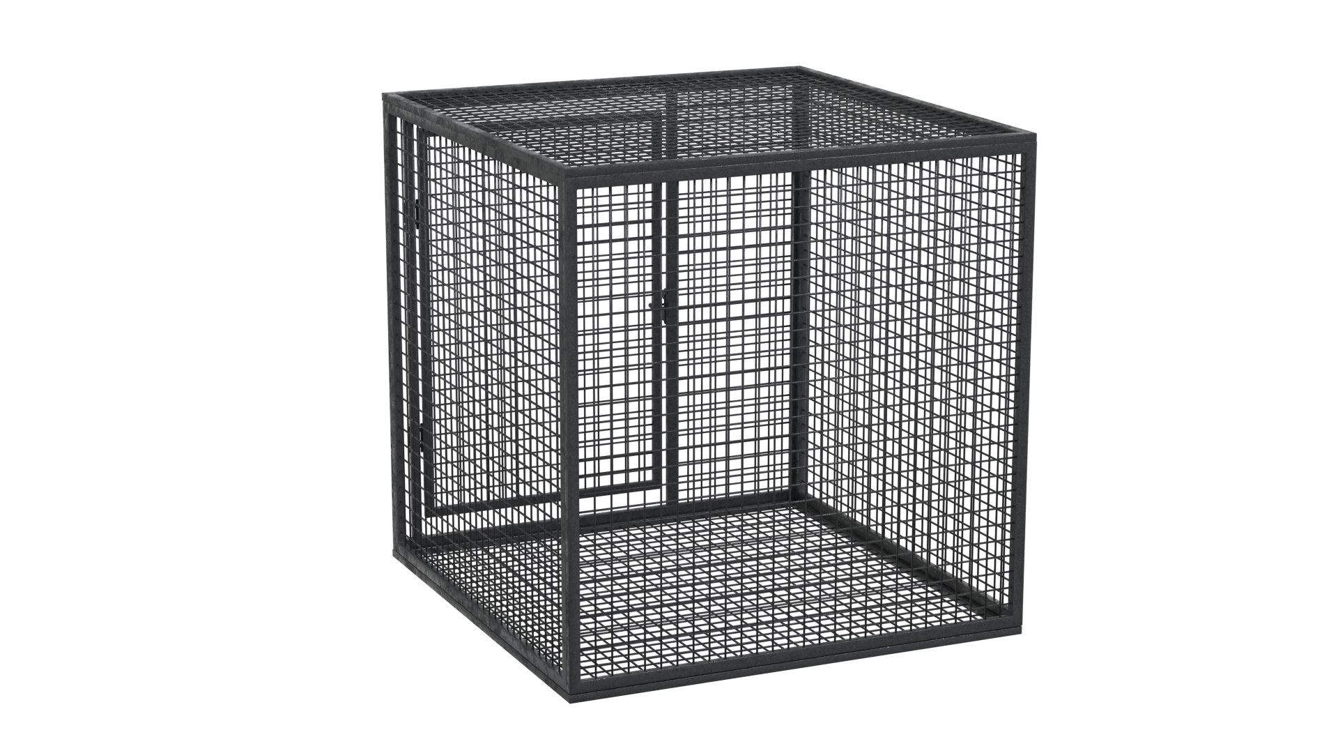 3D Model 3D Metal Cage Model With Door - TurboSquid 2300730