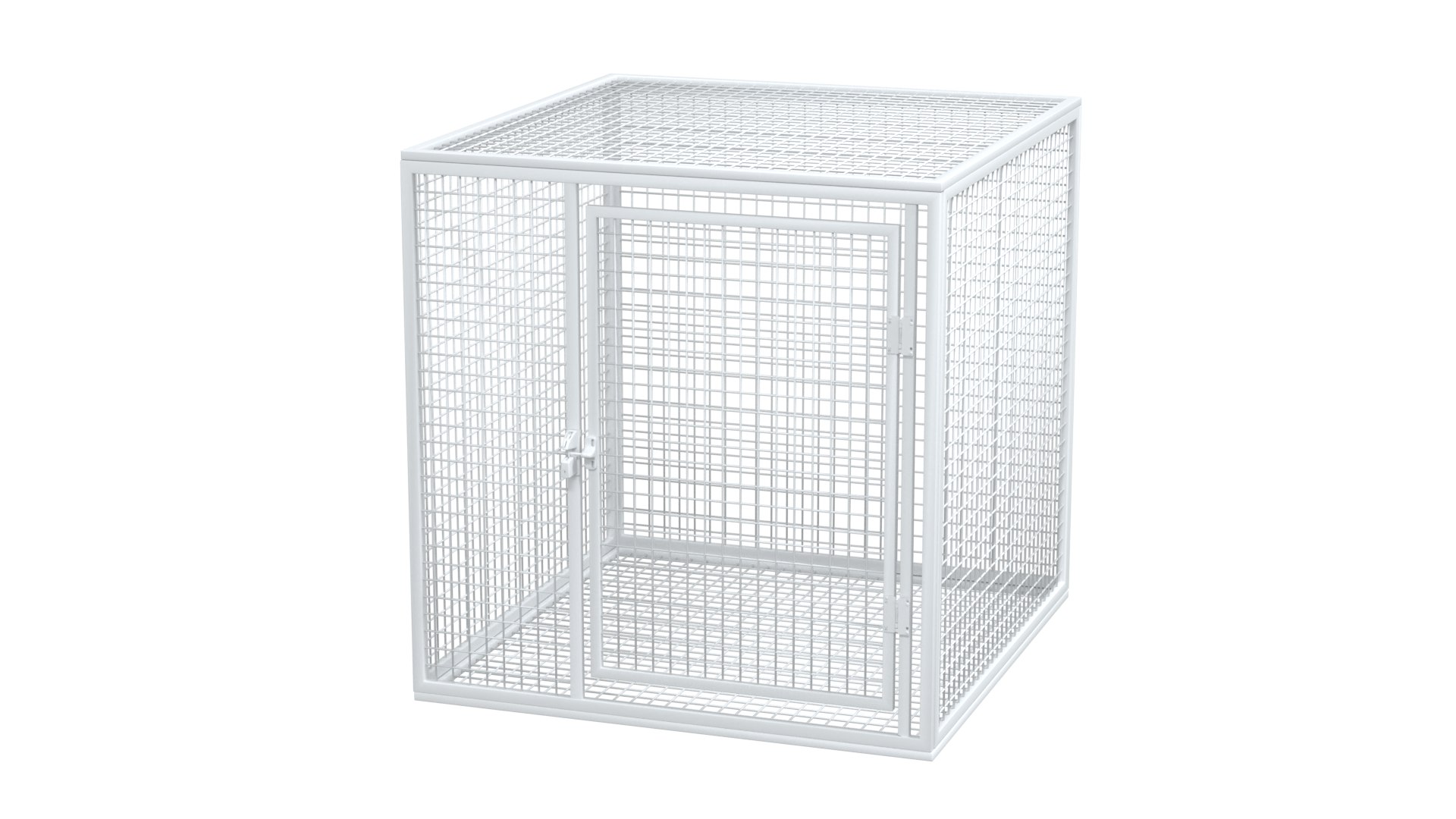 3D Model 3D Metal Cage Model With Door - TurboSquid 2300730