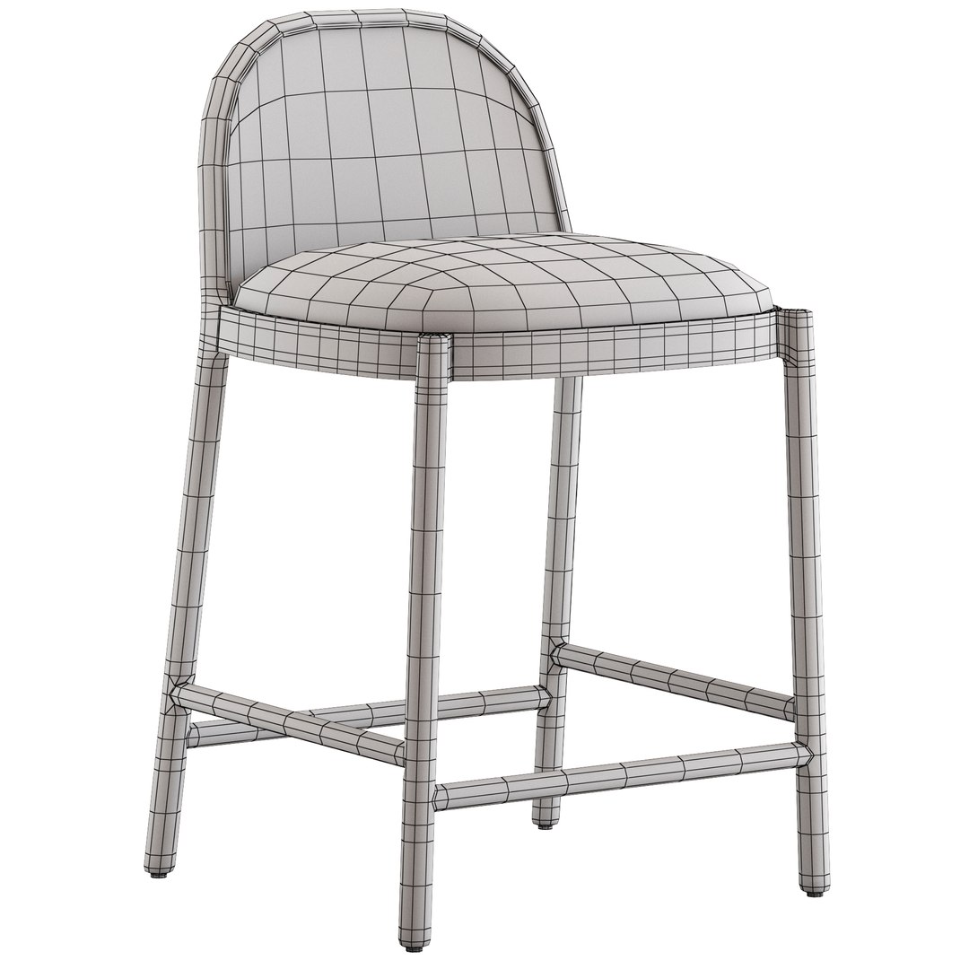 3D Model CB2 Nadia Counter Stool - TurboSquid 2163834