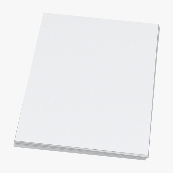 3D small stack paper sheets model - TurboSquid 1206498
