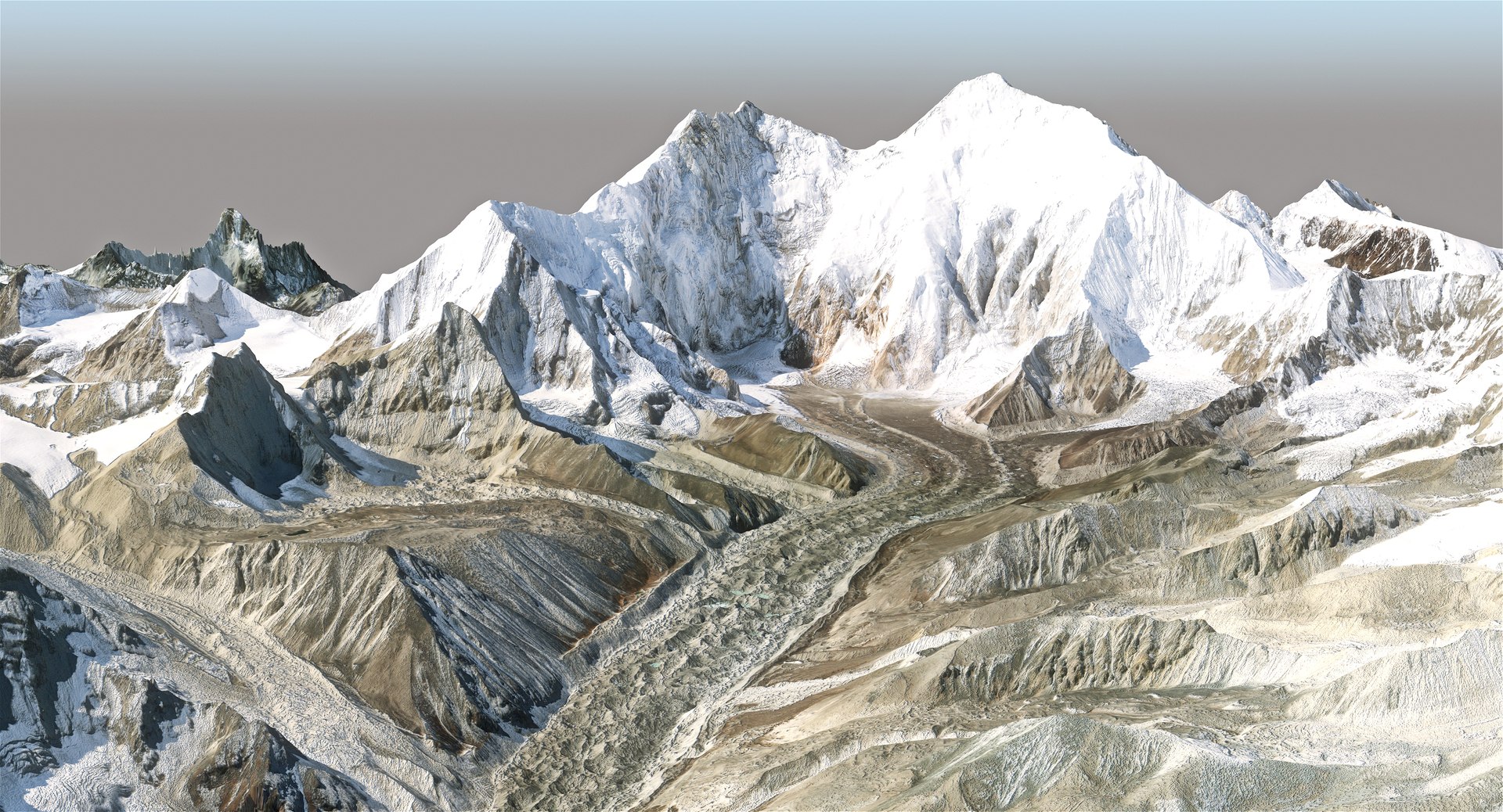 Everest Mountain Resolution 8m Model - TurboSquid 1564662