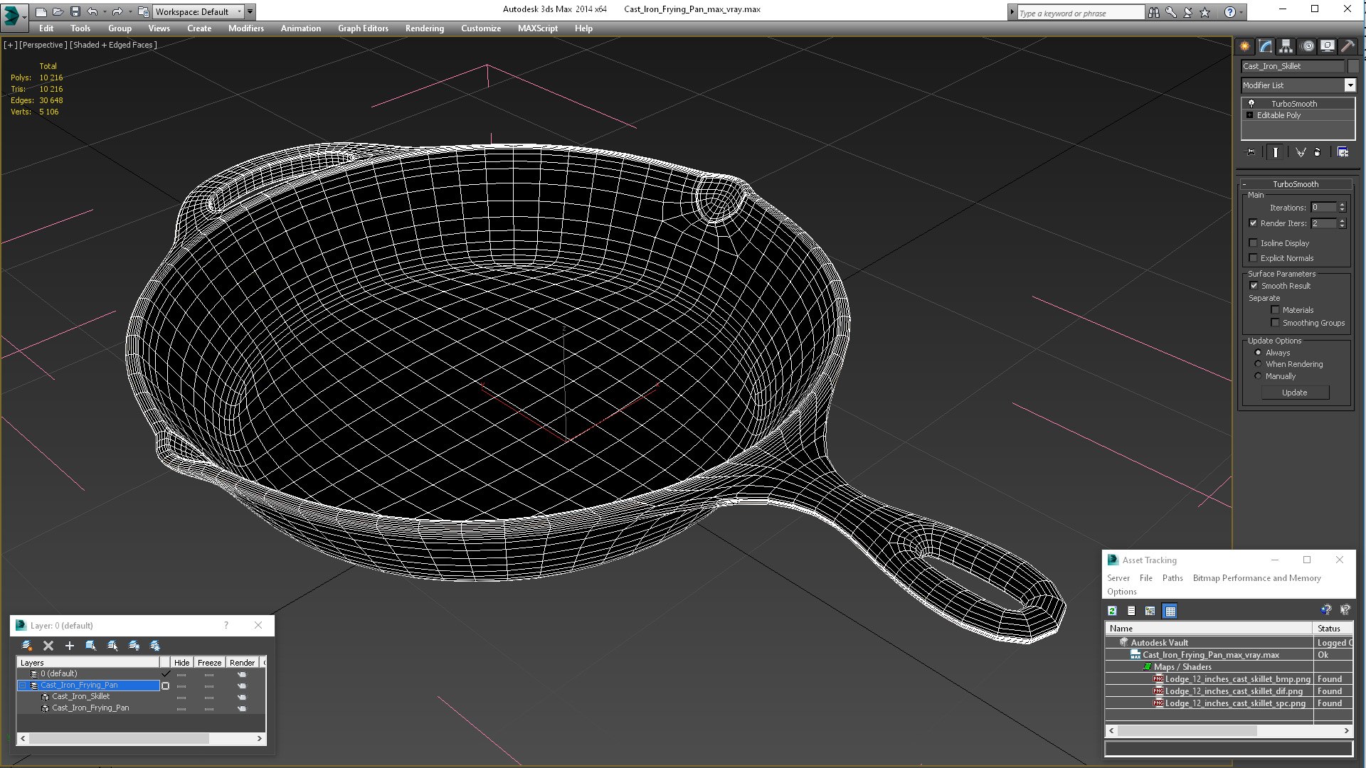 3D Cast Iron Frying Pan model - TurboSquid 2075009