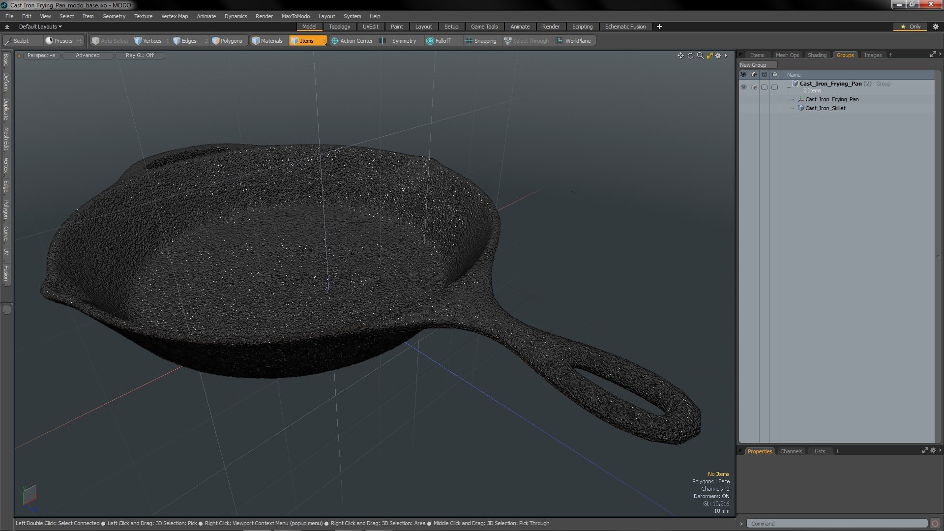 3D Cast Iron Frying Pan model - TurboSquid 2075009