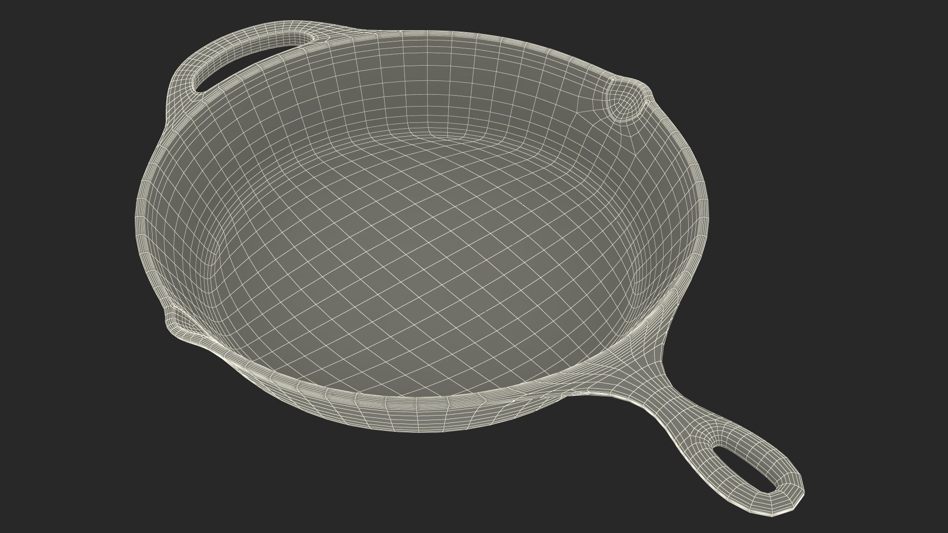 3D Cast Iron Frying Pan model - TurboSquid 2075009