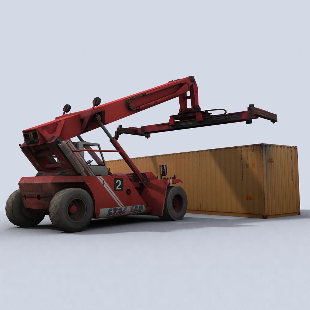 3d Reachstacker Stacker