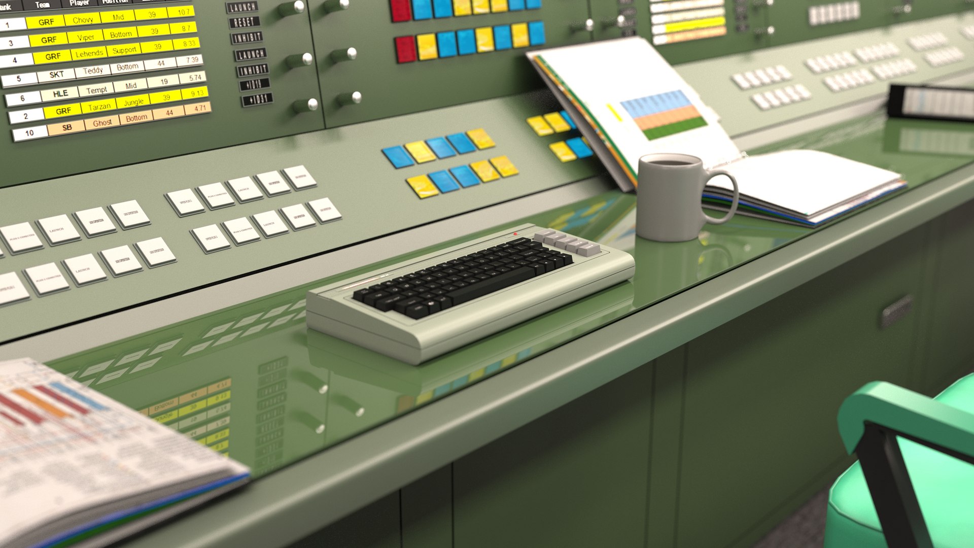 Apollo Mission Control Room Houston NASA texas 3D model - TurboSquid ...