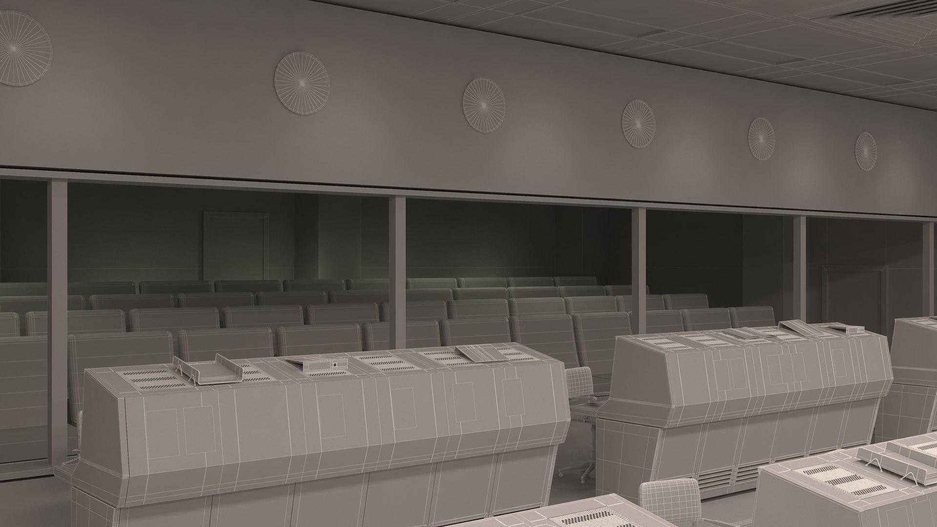 Apollo Mission Control Room Houston NASA texas 3D model - TurboSquid ...