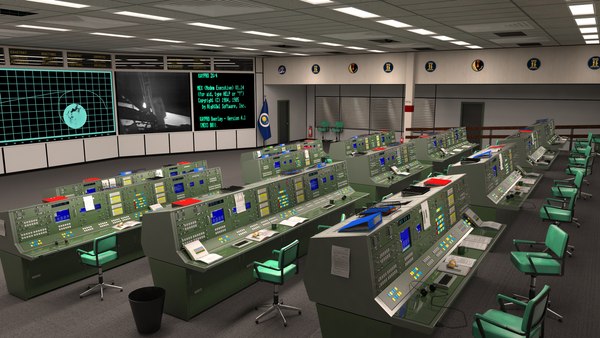 Apollo Mission Control Room Houston NASA texas 3D 모델 - TurboSquid 2068167
